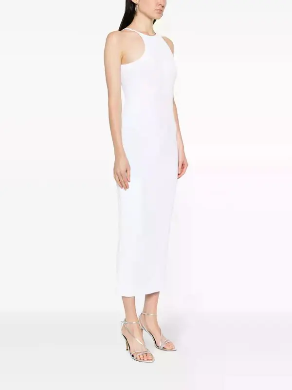 Gauge81 Asymmetric Ribbed-knit Midi Dress