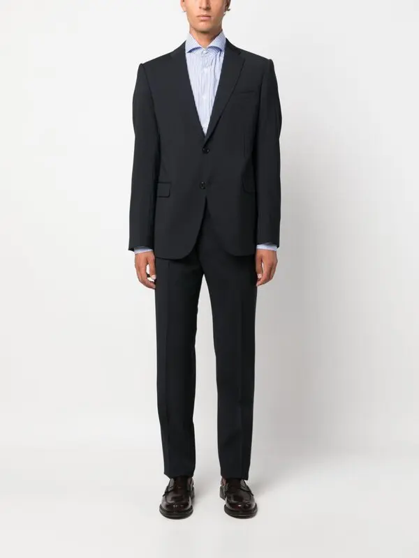 LUIGI BORRELLI Long-sleeve Striped Cotton Shirt