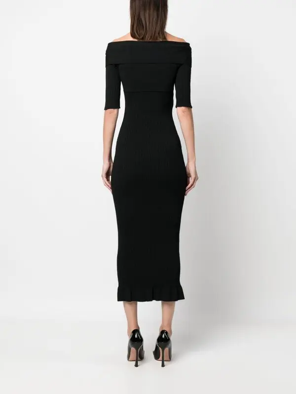 Philosophy Di Lorenzo Serafini Ribbed-knit Midi Dress