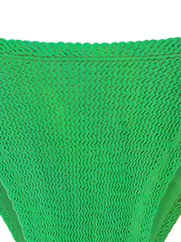Hunza G Gigi Crinkle-effect Bikini - Green