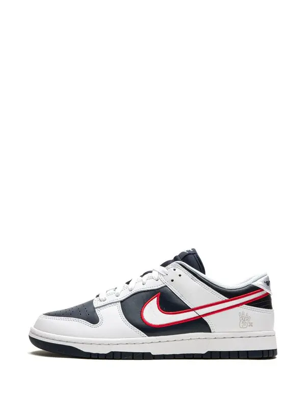 Nike Dunk Low Houston Comets Four-peat Sneakers - White