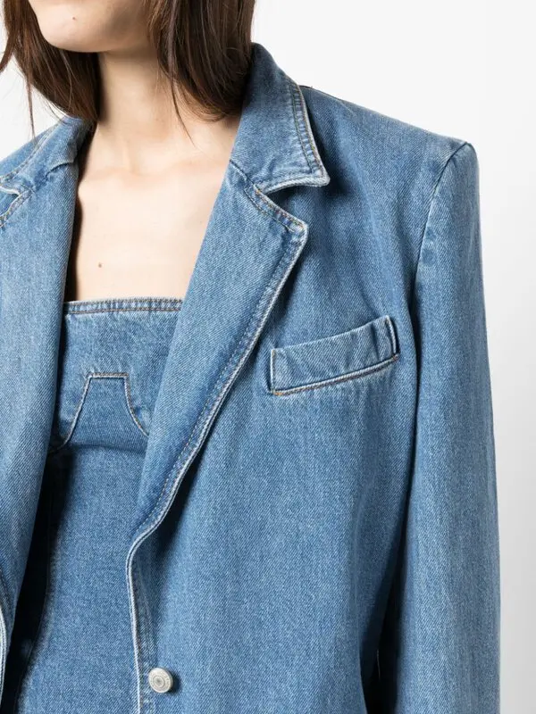 Magda Butrym Single-breasted Denim Coat