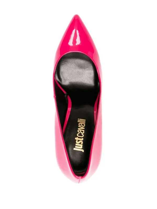 Just Cavalli 100mm Patent Pointed-toe Pumps - Pink