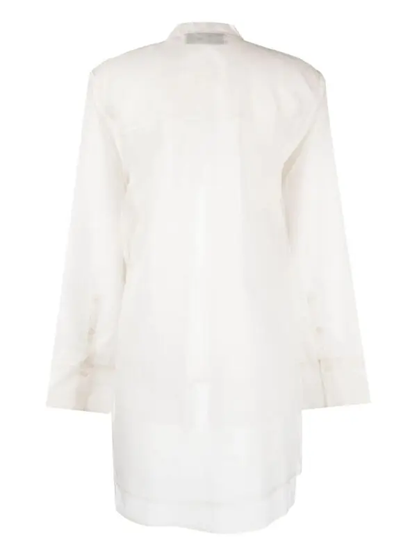 RÓHE Button-up Band-collar Blouse