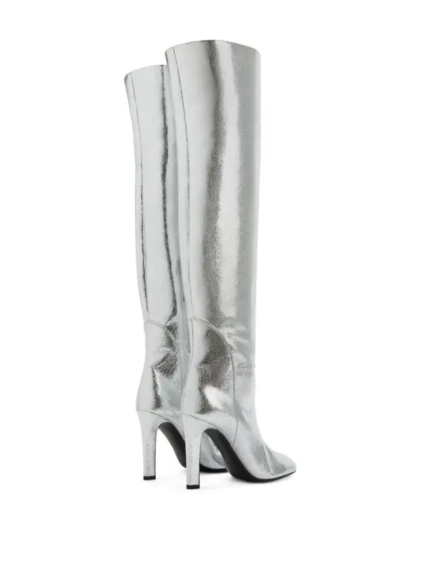 GIUSEPPE ZANOTTI 105mm Hattie Knee-high Boots - Silver