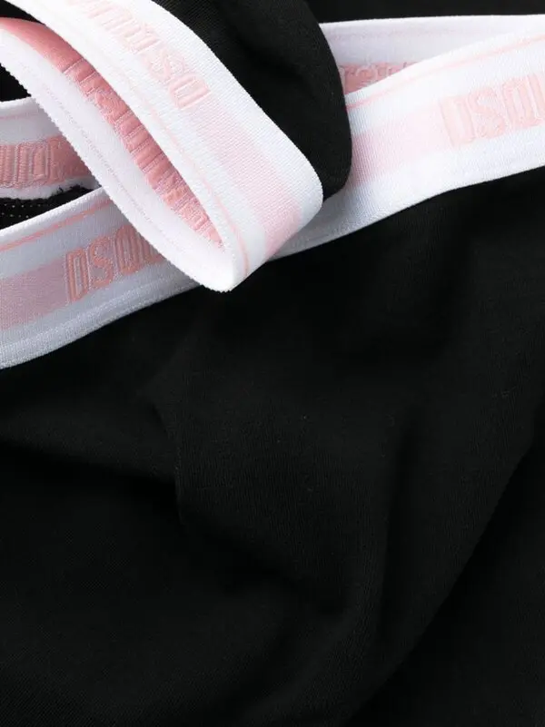 Dsquared2 Logo-waistband Stretch-cotton Cycling Shorts