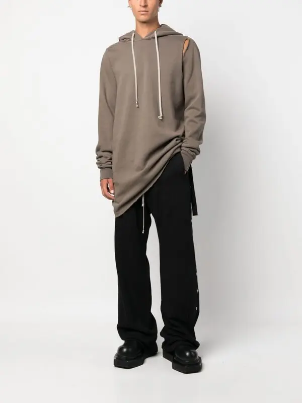 Rick Owens Cut-out Drawstring Hoodie