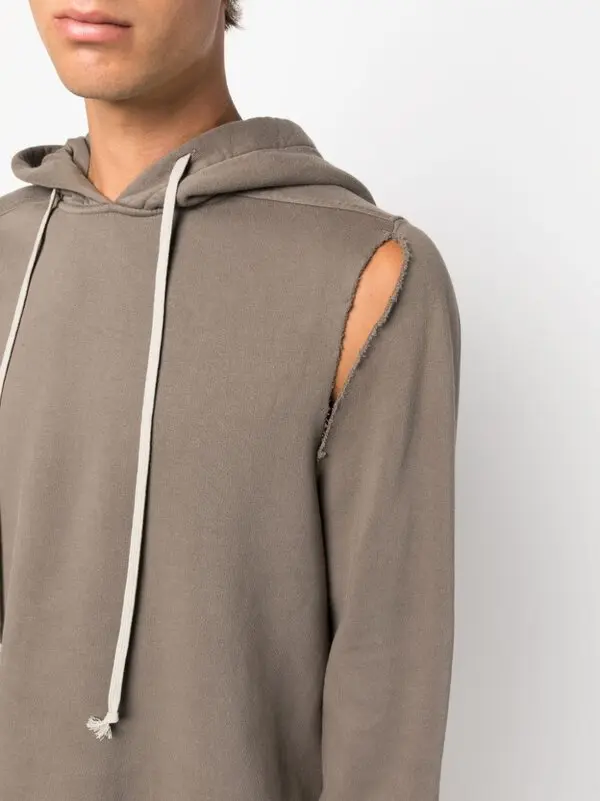 Rick Owens Cut-out Drawstring Hoodie