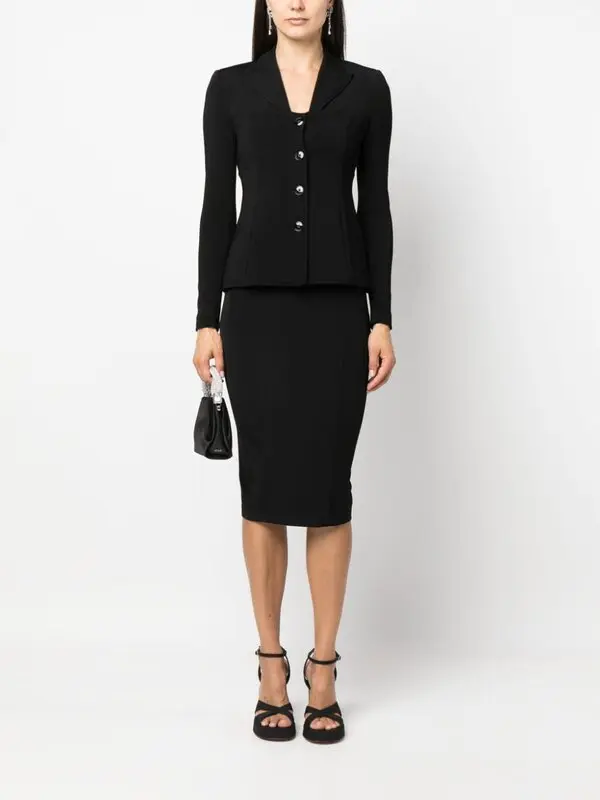 Pinko Rear Slit Midi Skirt