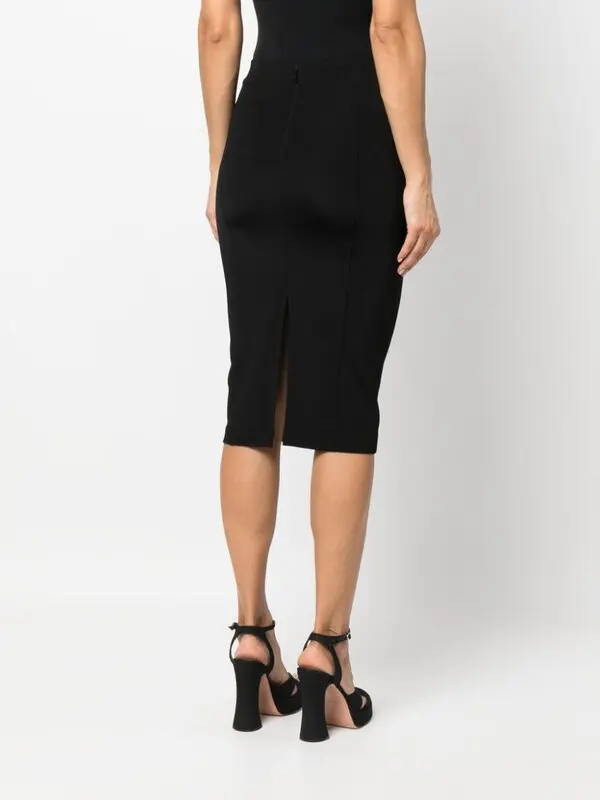 Pinko Rear Slit Midi Skirt