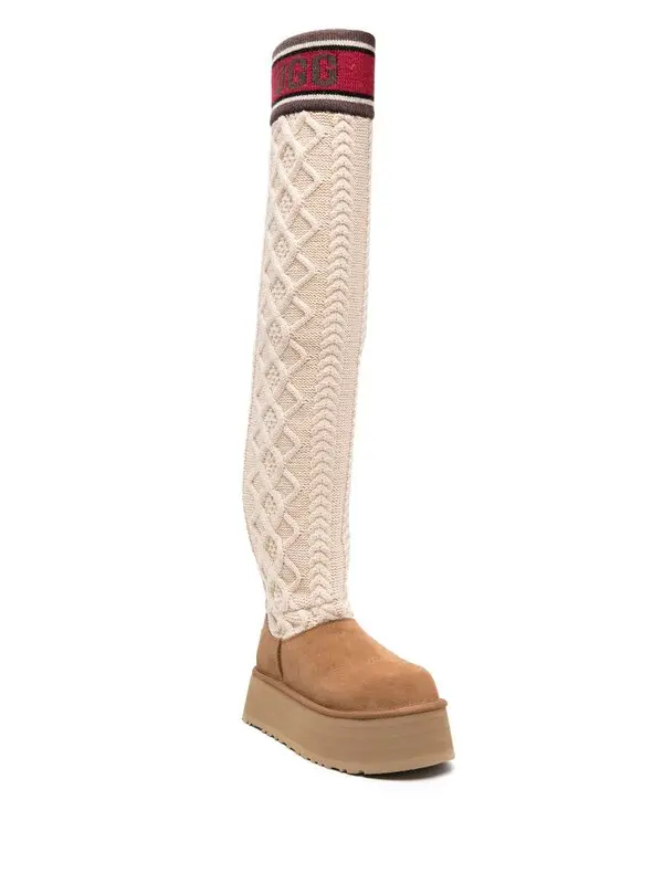 UGG Sweater Thigh-high Boots Brown Editorialist
