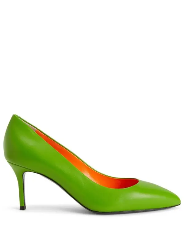 GIUSEPPE ZANOTTI 70mm Lucrezia Pumps - Green