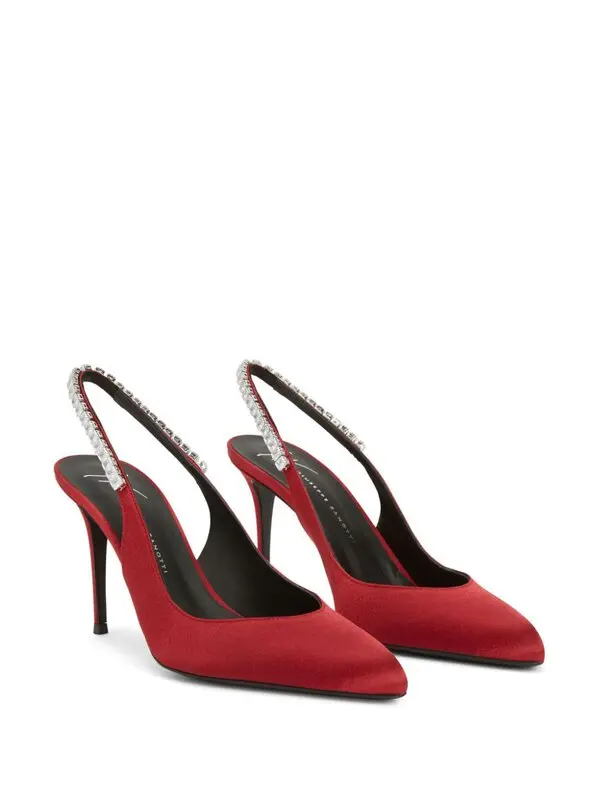 GIUSEPPE ZANOTTI 90mm Rachyl Pumps - Red