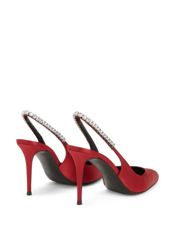 GIUSEPPE ZANOTTI 90mm Rachyl Pumps - Red