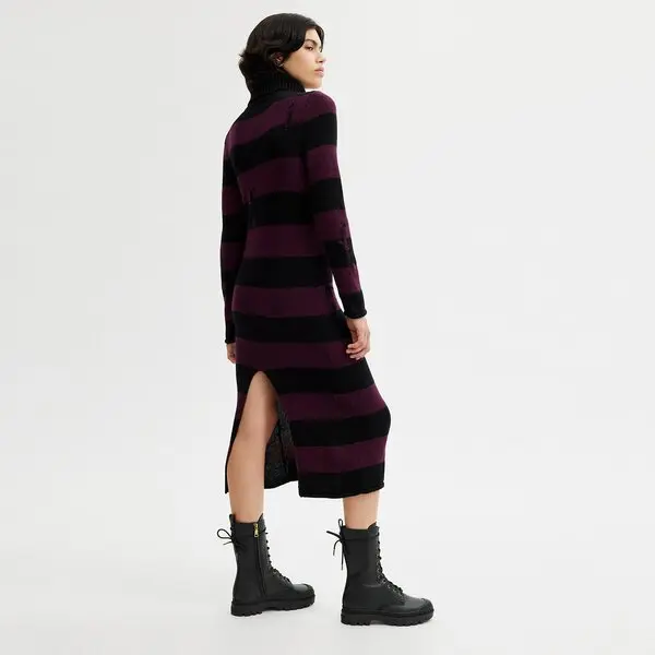 COACH New York Apple Distressed Sweater Dress
