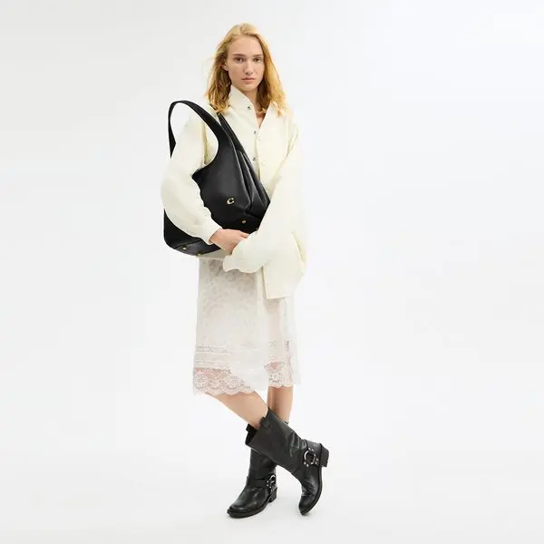 COACH Lana Shoulder Bag - Brass/black