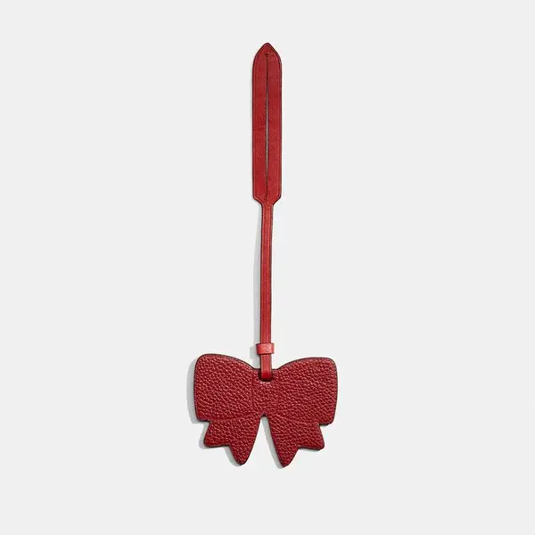 COACH Remade Bow Bag Charm - Red Multi