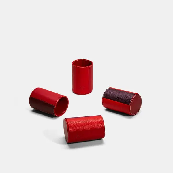 COACH® Remade Colorblock Pencil Cup - Red Multi