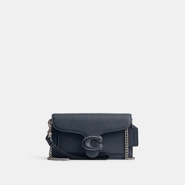 COACH Tabby Wristlet - Silver/denim