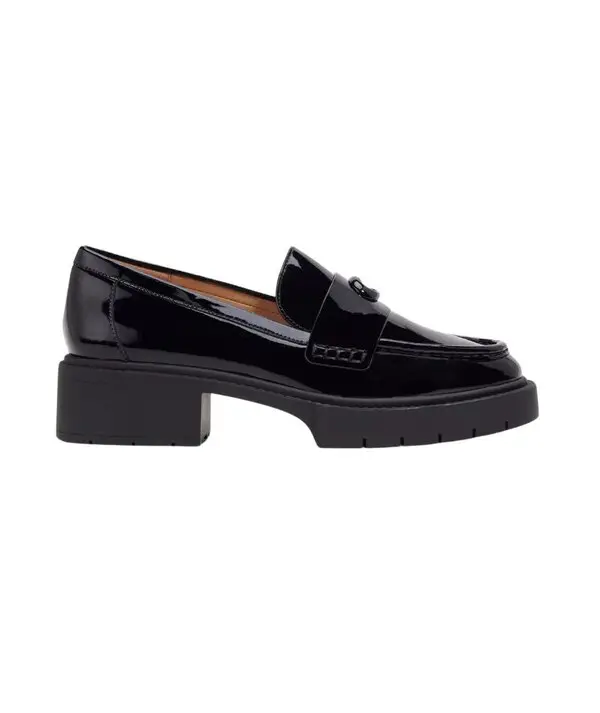 COACH Leah Loafer - Black Patent