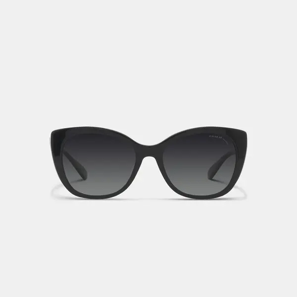 Coach Beveled Signature Oversized Cat Eye Sunglasses - Black  display picture 2