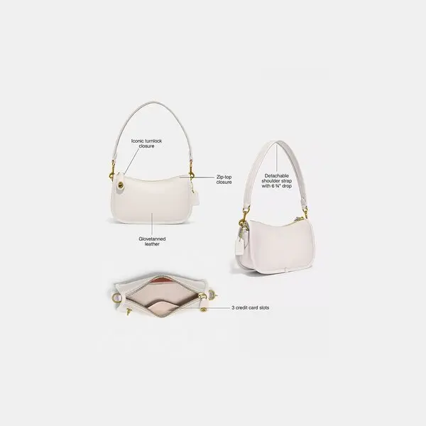 COACH Swinger Bag 20 - Brass/chalk