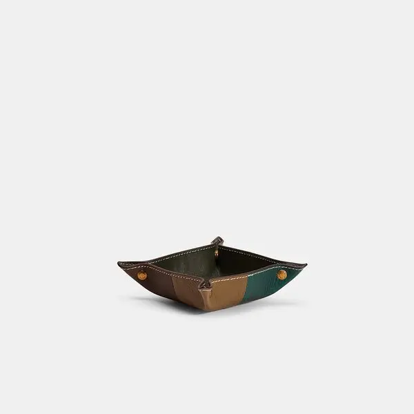 COACH Colorblock Small Valet Tray - Green Multi
