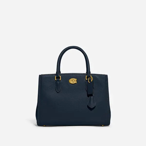 Coach Brooke Carryall 28 - Brass/Midnight Navy | Editorialist