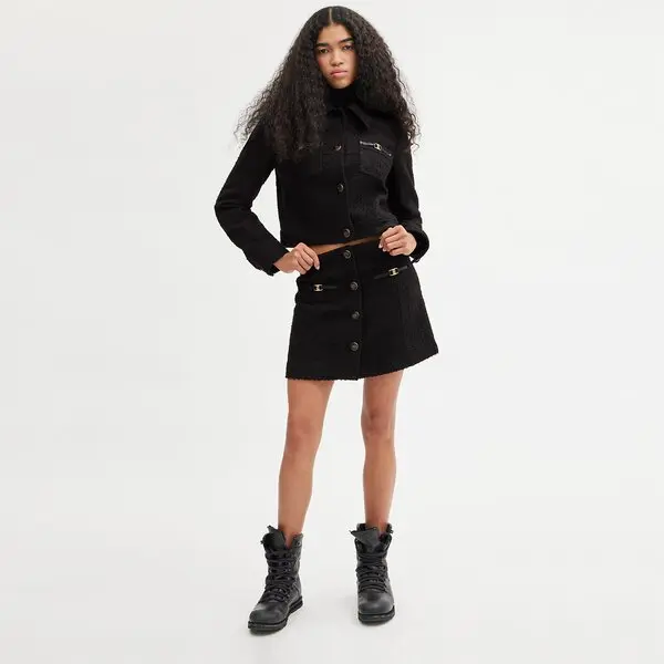 COACH Heritage C Boucle Mini Skirt