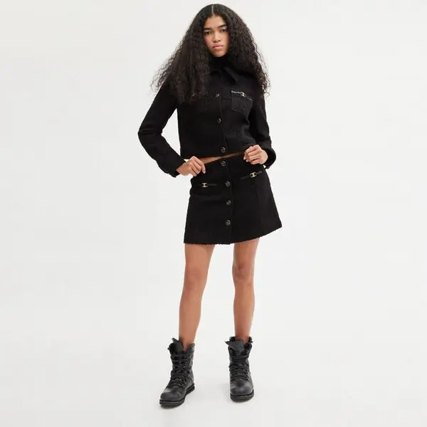 COACH Heritage C Boucle Mini Skirt