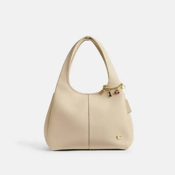 COACH Motif Chain Bag Charm - Brass/multi