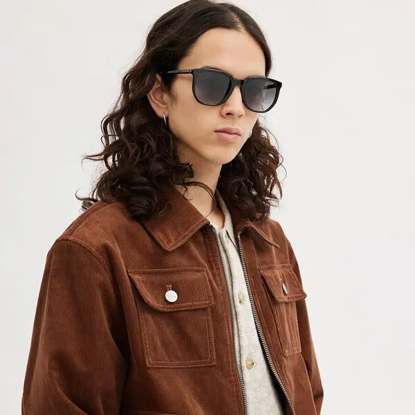 Coach Geometric Square Sunglasses In Black - 50% Off 