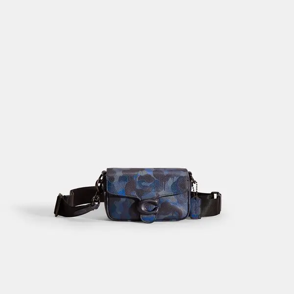 COACH Soft Tabby Crossbody 18 With Camo Print - Green/black