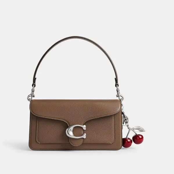 COACH Cherry Bag Charm - Silver/red Apple