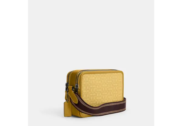 COACH ボディバッグ ブラウン/イエロー Coach ショルダーバッグ ブラウン/イエロー6686 - メルカリ