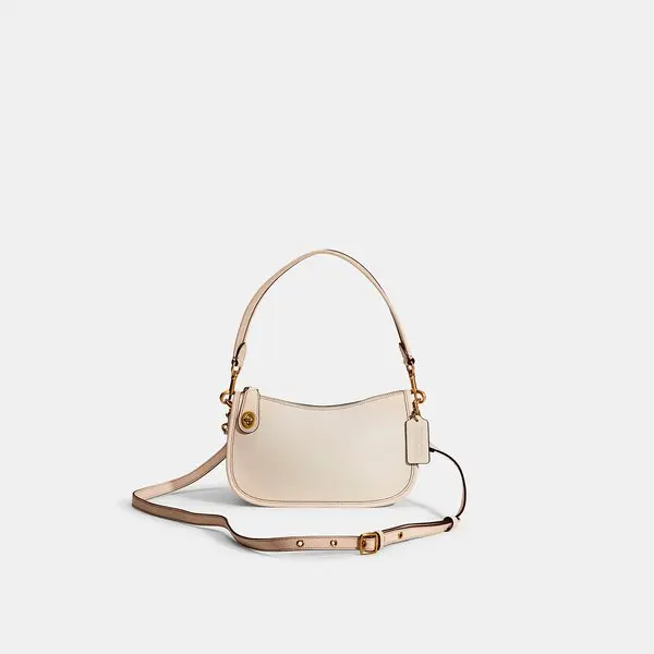 COACH Restored Swinger Bag - Brass/chalk