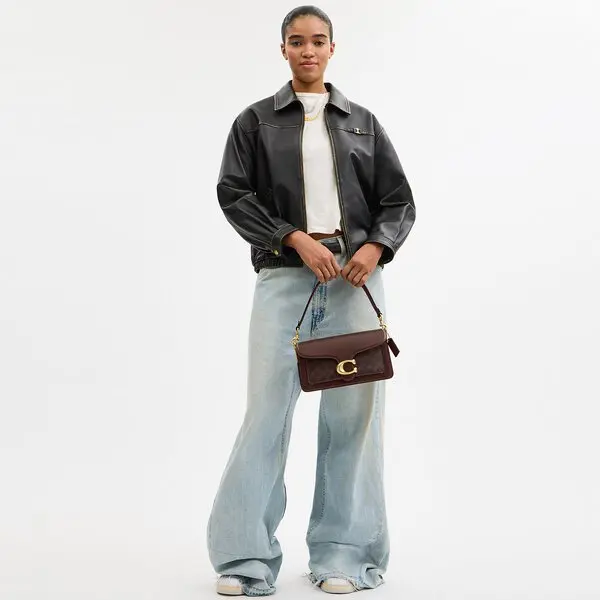 COACH Tabby Shoulder Bag 26 In Signature Canvas - Brass/maple