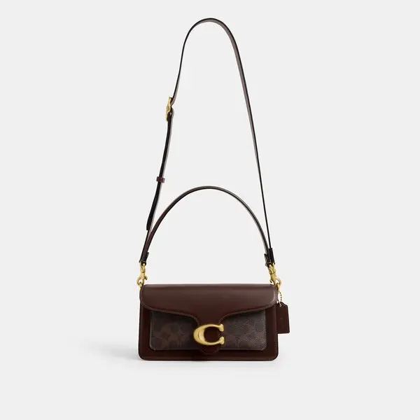 COACH Tabby Shoulder Bag 26 In Signature Canvas - Brass/maple