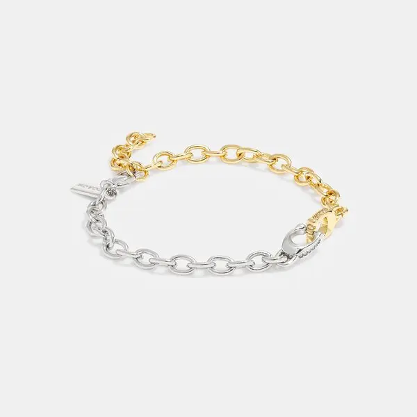 COACH Interlocking Signature Chain Bracelet