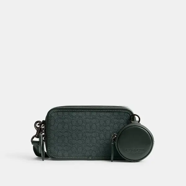 COACH Charter Slim Crossbody In Micro Signature Jacquard