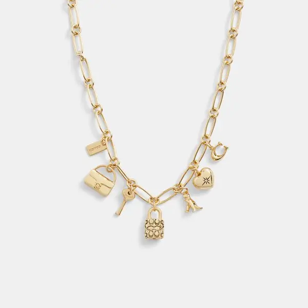 COACH Iconic Charm Chain Necklace