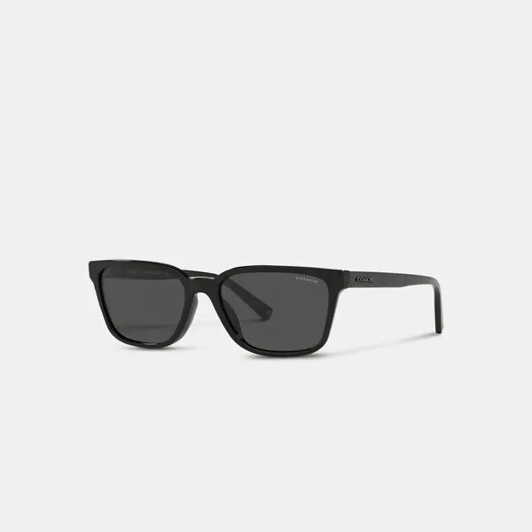 COACH® Signature Workmark Square Sunglasses - Black