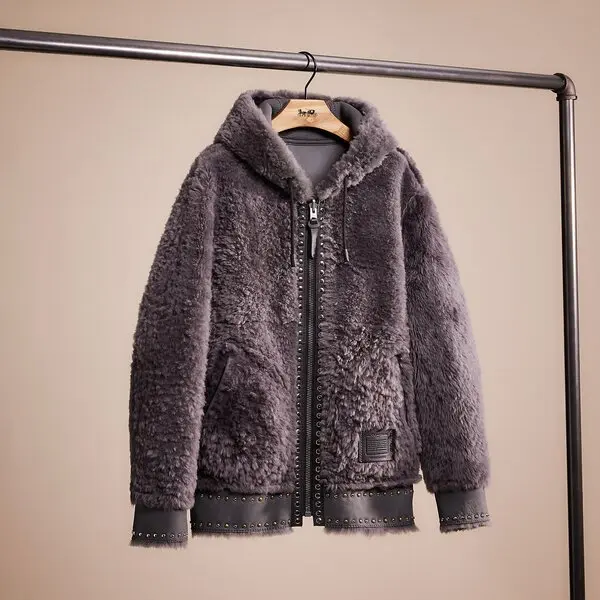 COACH Upcrafted Reversible Shearling Hoodie