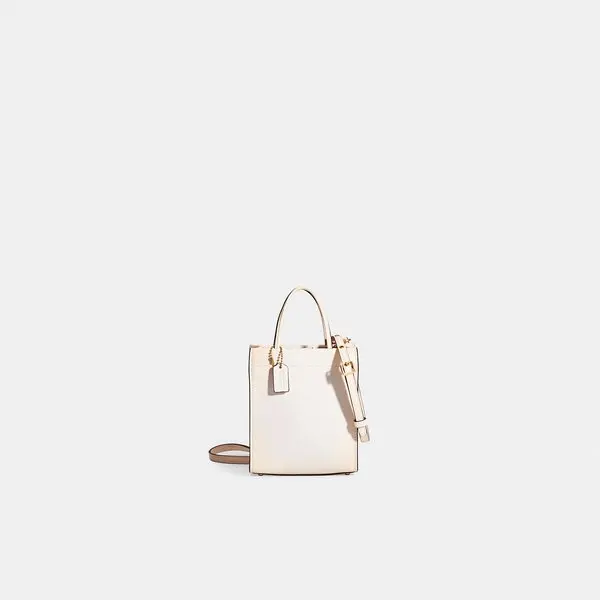 COACH Restored Mini Cashin Tote - Brass/chalk
