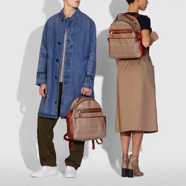 Coach Baby Backpack In Signature Canvas In Brass/Tan Rust - 40% Off |  Editorialist