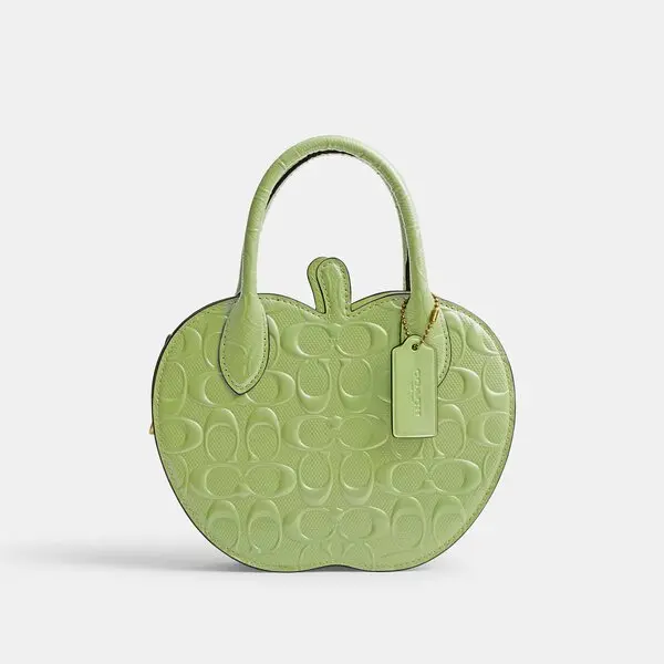 COACH Apple Bag In Signature Leather