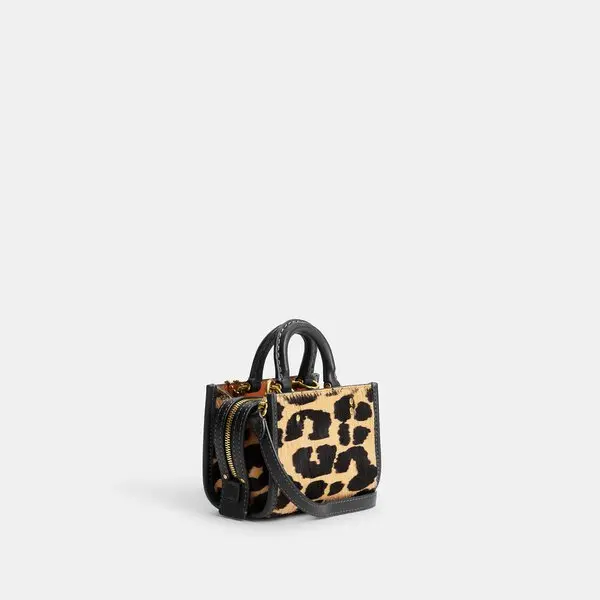 Coach Rogue 12 In Haircalf With Leopard Print In Brass/Leopard