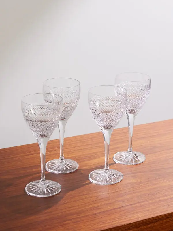 SOHO HOME Huxley Set Of Four Wine Glasses - Neutrals
