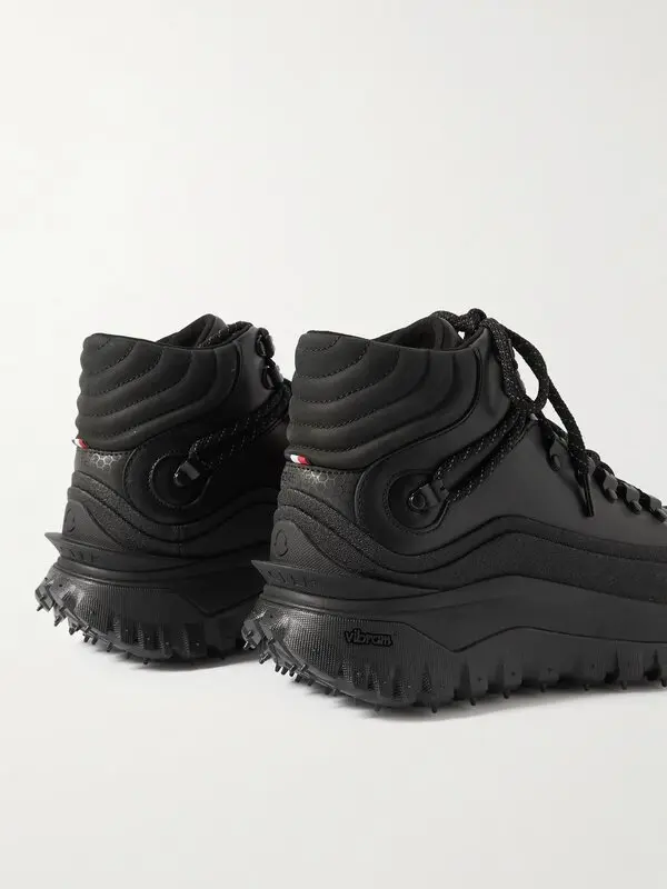 Moncler Trailgrip Gtx Leather Hiking Boots - Black