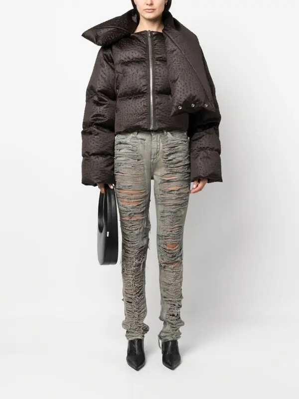 Rick Owens Funnel-neck Puffer Jacket